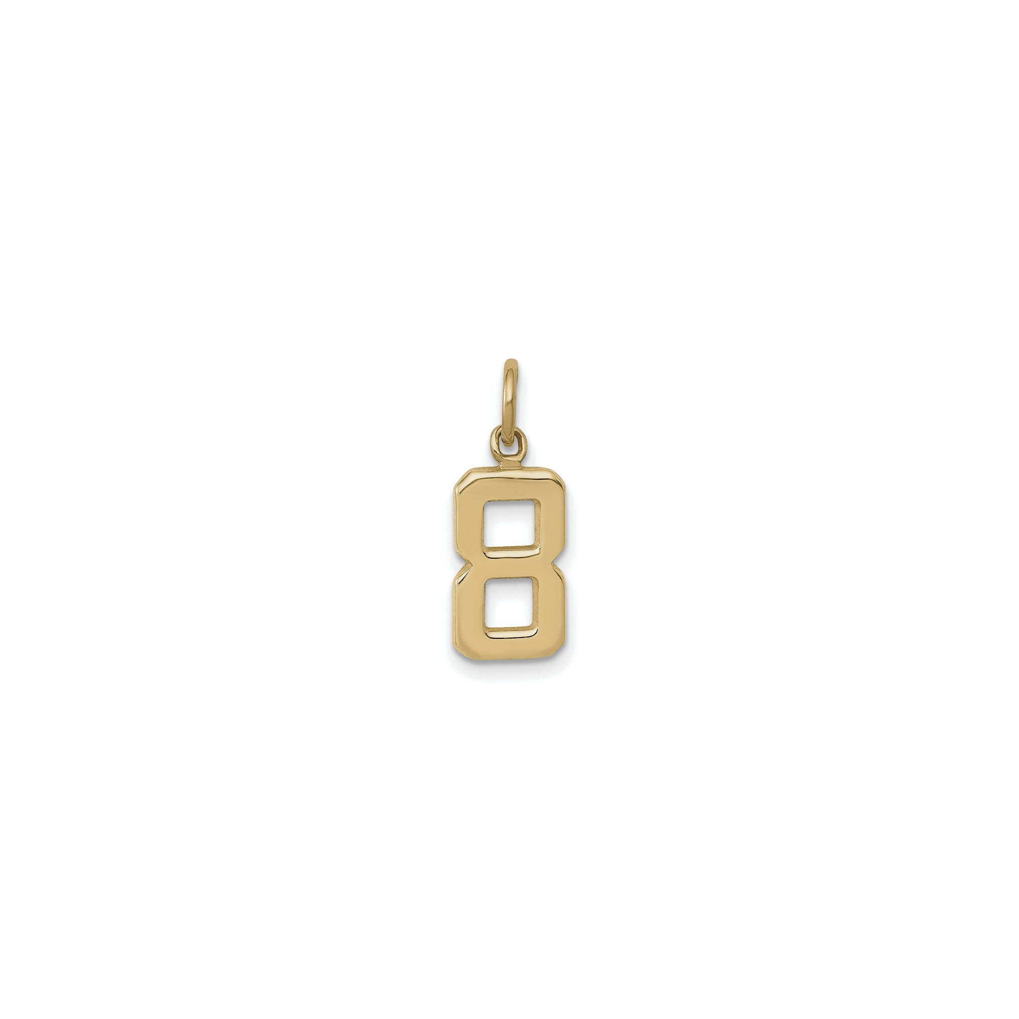 Varsity Number 8 Pendant (14K) – Lucky D