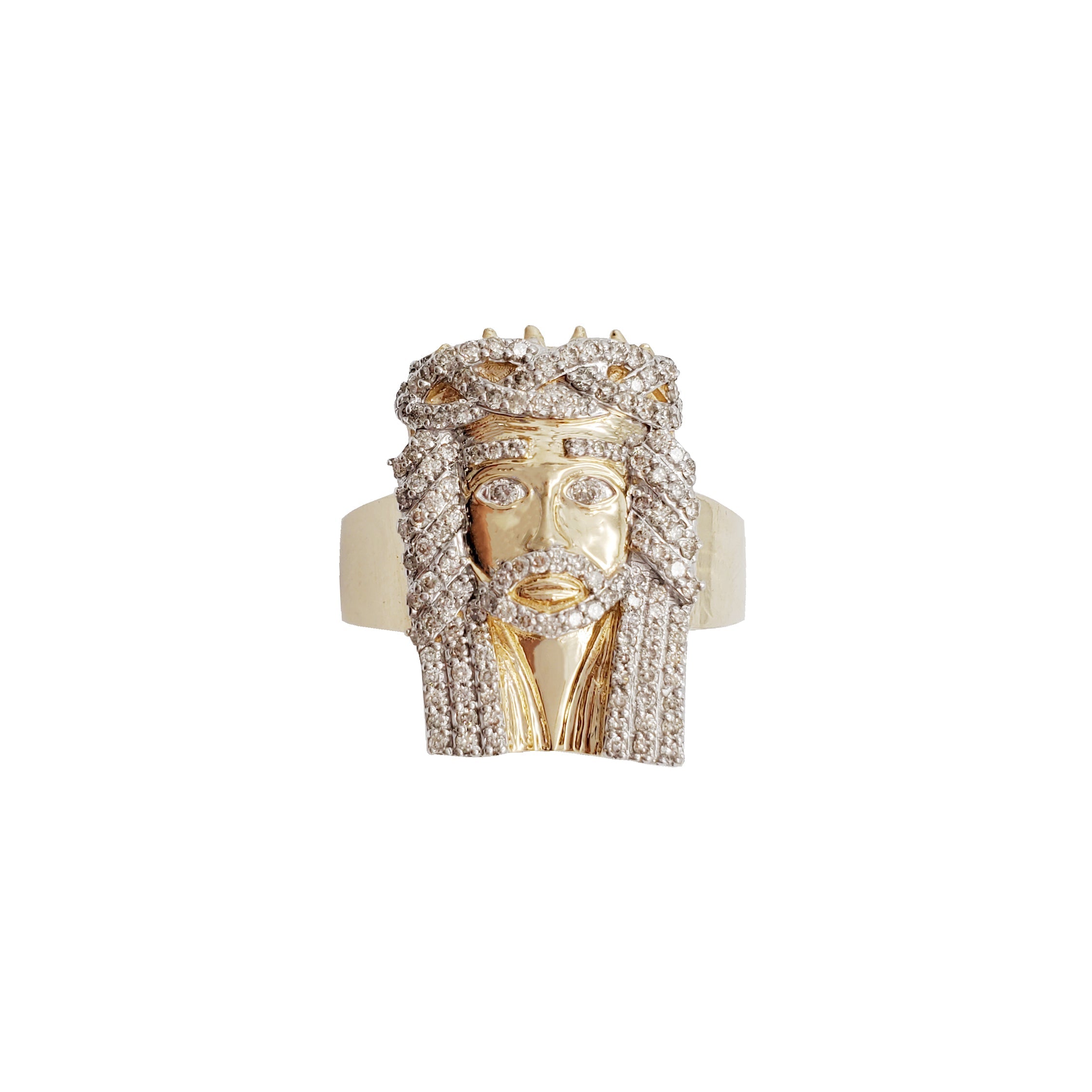 Jesus Diamond Ring (14K) – Lucky D